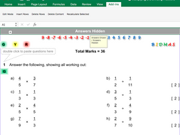 Multiplying and Dividing Fractions Differentiated Worksheet | Teaching ...