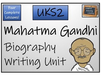 UKS2 History - Mahatma Gandhi Reading Comprehension & Biography Bundle ...
