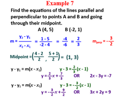 Coordinate Geometry (equations of straight lines) (Further Maths GCSE ...