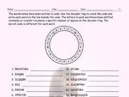 Future Perfect Tense Decoder Ring Worksheet | Teaching Resources