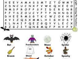 Halloween Word Search Activity | Teaching Resources
