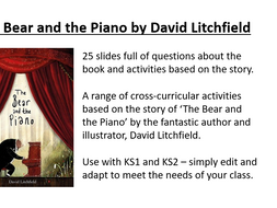 The Bear and the Piano Book Activity Pack and Questions for KS1 and KS2 ...