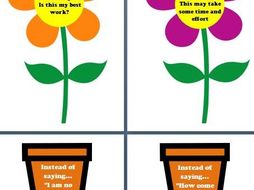 Grow your mindset plants and pots flowers growth mindset display ...