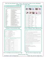 Internet Sites, Terms, and Activities Interactive Worksheets for Google ...
