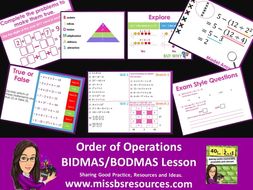 BIDMAS / BODMAS - Order of Operations | Teaching Resources