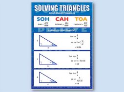 Trigonometry, SOH CAH TOA (Poster) by Maths4Everyone - Teaching ...