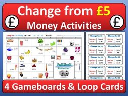 Money Games £5 Activities | Teaching Resources
