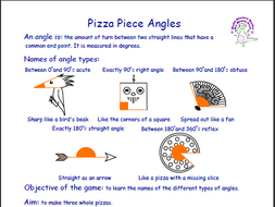 Angles Pizza Pieces | Teaching Resources