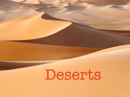 Deserts - A Creative Writing Resource - KS2 | Teaching Resources