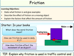 Friction | Teaching Resources