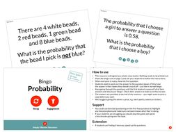Probability (Bingo) | Teaching Resources