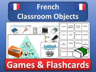 French Classroom Objects BUNDLE (Les Objets de la Classe) by FullShelf ...