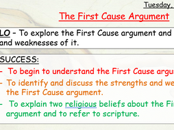 The First Cause Argument - AQA Religious Studies - Cosmological ...