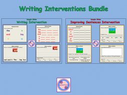 Writing Interventions Bundle | Teaching Resources