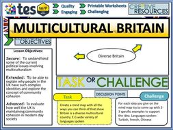 Multicultural Britain by thecre8tiveresources | Teaching Resources