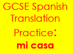 Spanish mi casa translation: sentences & complex structures on my house ...