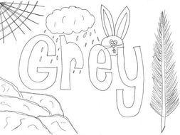 Grey: Colours: Colouring Sheet | Teaching Resources