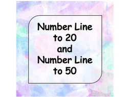Number Line to 20 and Number Line to 50 | Teaching Resources