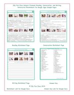 Subject Pronouns Read-Converse-Write Interactive Worksheets for Google ...