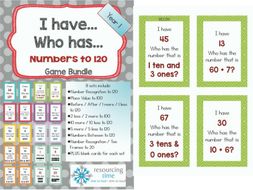 I Have Who Has Game Bundle - Numbers up to 120 | Teaching Resources