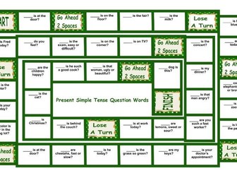 Present Simple Tense Question Words 6 English Legal Text Game Bundle ...