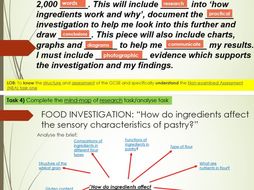 Food Preparation and Nutrition - Introduction to NEA task 1 | Teaching ...