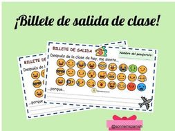 Billete de salida - Exit ticket EMOJI - Plenary - Emoji plenary ...