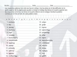 Common Nouns 1 Decoder Box Spanish Worksheet | Teaching Resources