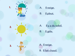 The Weather in French | Teaching Resources